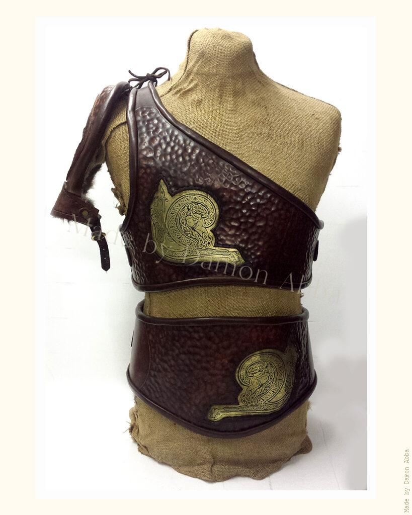Torso Armour – Celtic Emboss on Copper New Design – Battle Ready